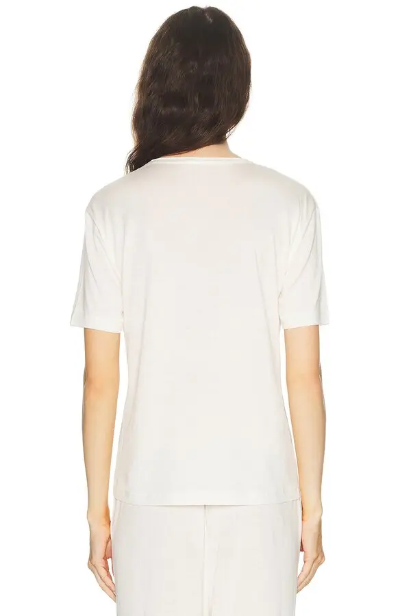 TOTEME Cotton Silk Tee - Off White