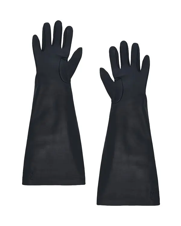 Saint Laurent Long Gloves - Navy