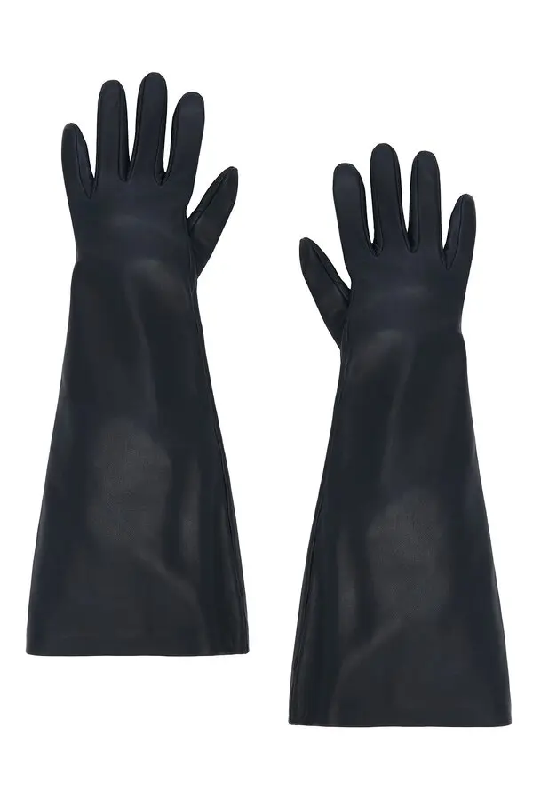Saint Laurent Long Gloves - Navy
