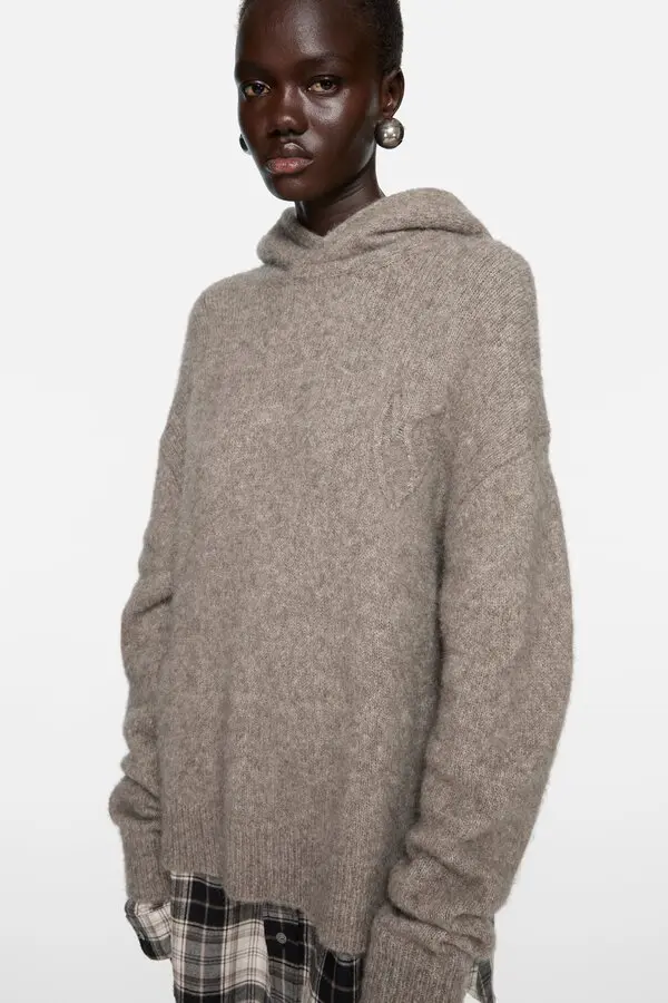 Acne Studios Layered Wool Hoodie