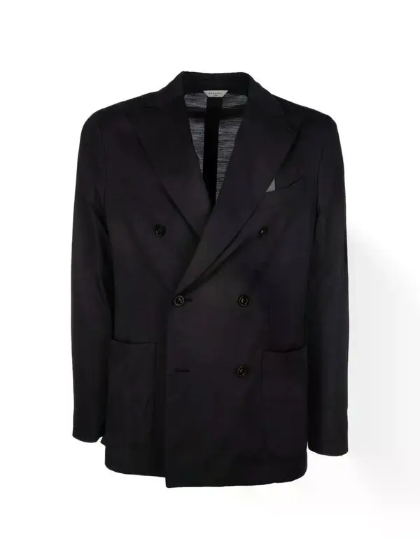 Boglioli Double-breasted Jacket - Blue