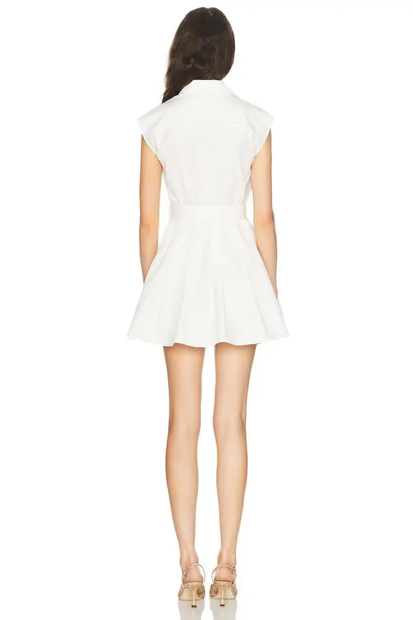SANS FAFF Audley Mini Dress - White