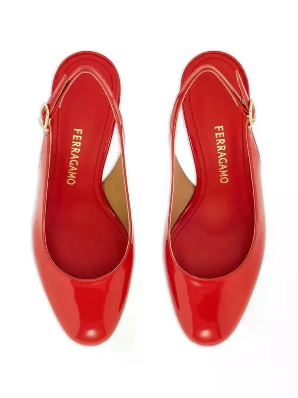 FERRAGAMO 70mm Slingback Pumps - Red