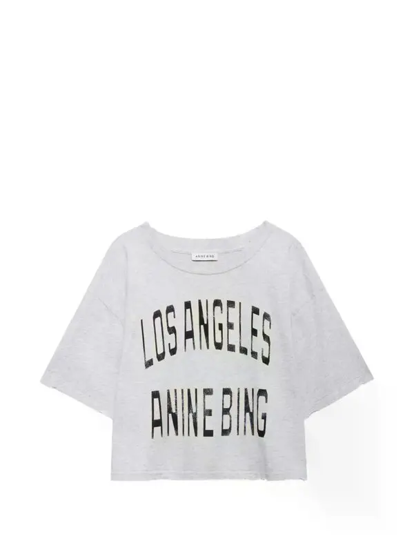 ANINE BING Printed Cotton T-shirt