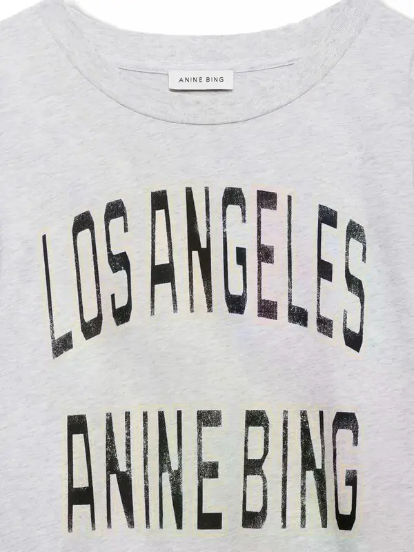 ANINE BING Printed Cotton T-shirt