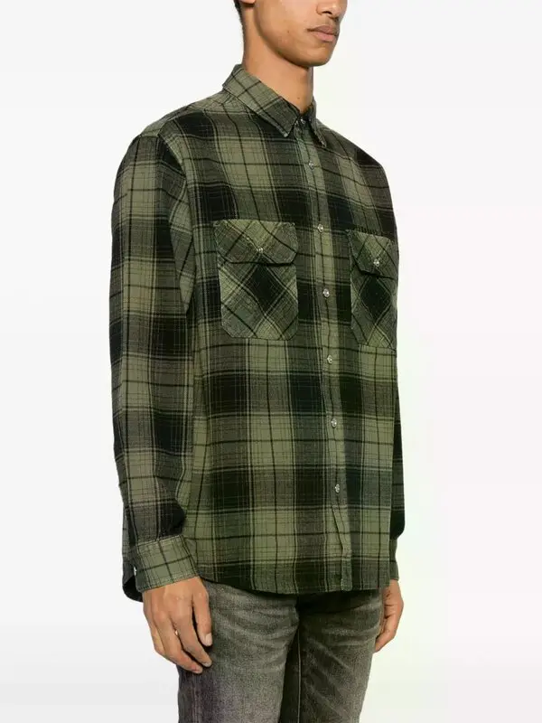 PURPLE BRAND Flannel Long-sleeve Shirt