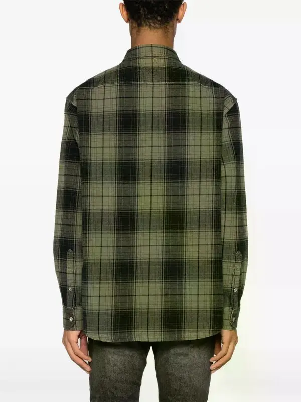 PURPLE BRAND Flannel Long-sleeve Shirt