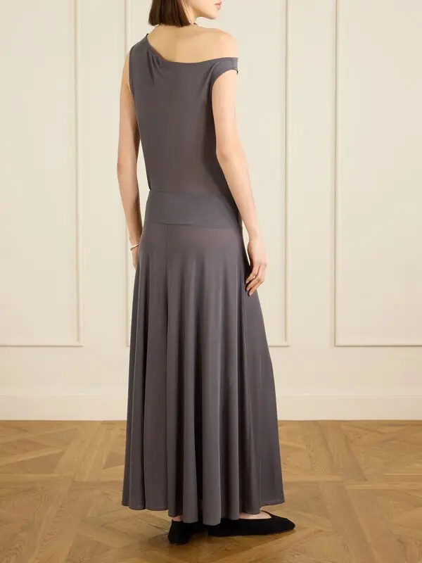 ST. AGNI Off-the-shoulder Tencel™ Lyocell Top - Gray
