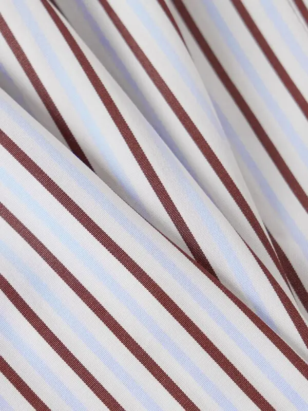 Loulou De Saison Cisco Striped Cotton-poplin Wide-leg Pants - Multi