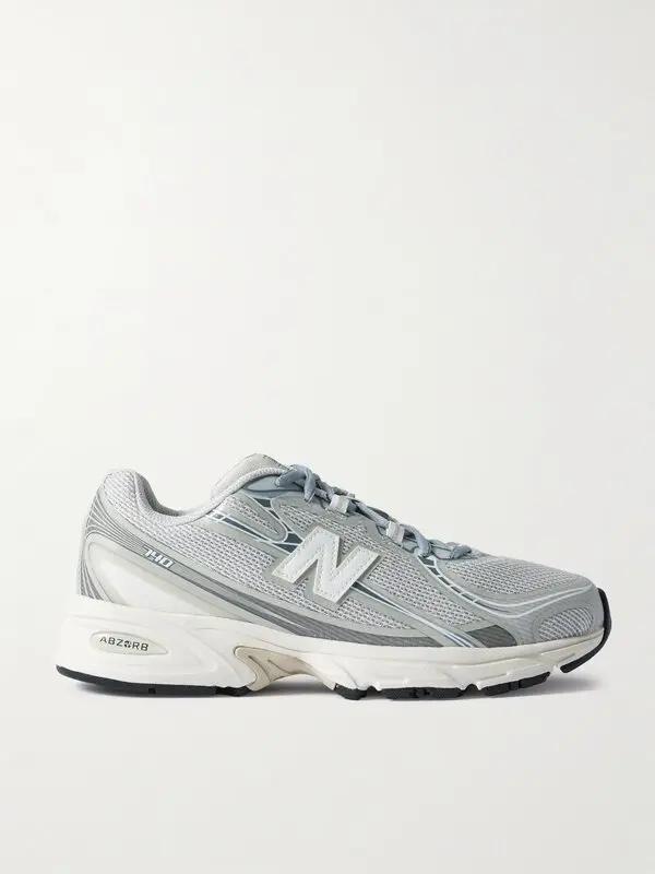 NEW BALANCE 740 Rubber And Mesh Sneakers - Gray