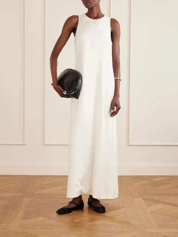 Veronica De Piante Mila Silk Maxi Dress