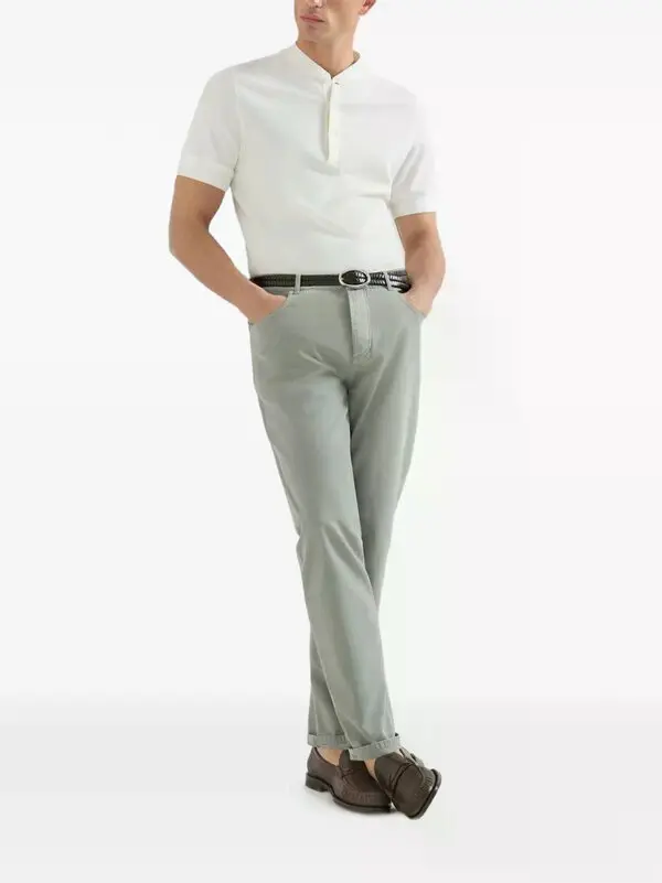 Brunello Cucinelli Garment-dyed Trousers - Green