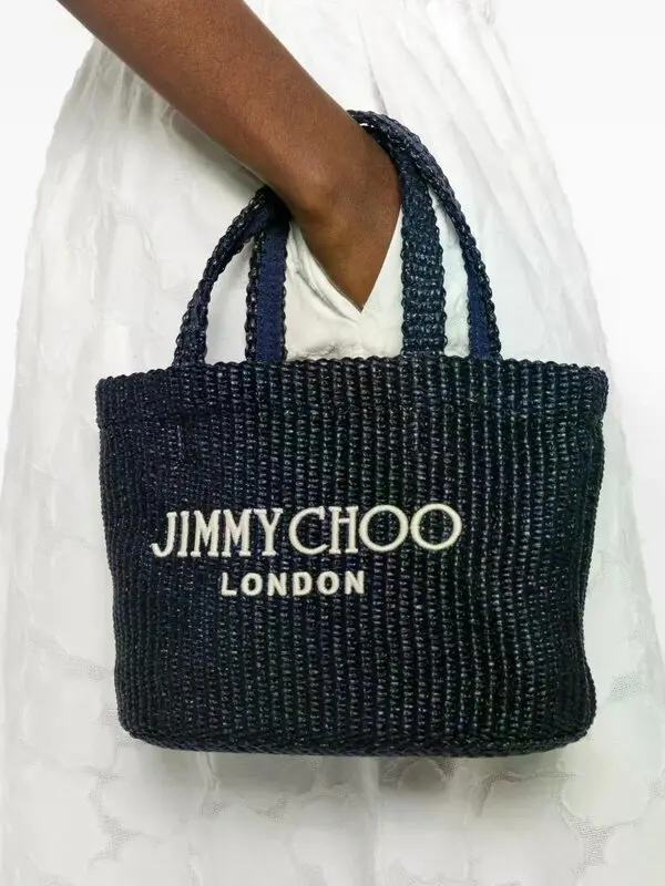 JIMMY CHOO Logo Tote Bag - Blue