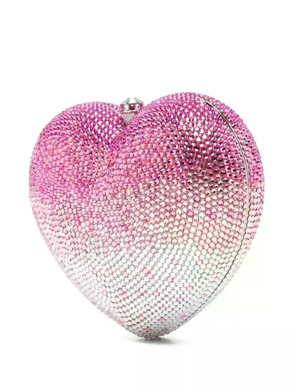 SAN BLAS Heart Embellished Clutch