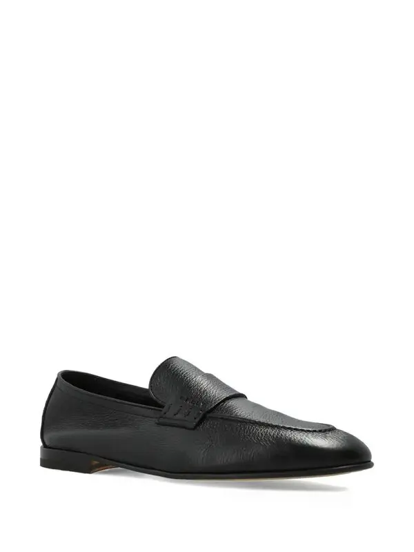 Bally Grainy Leather Loafers