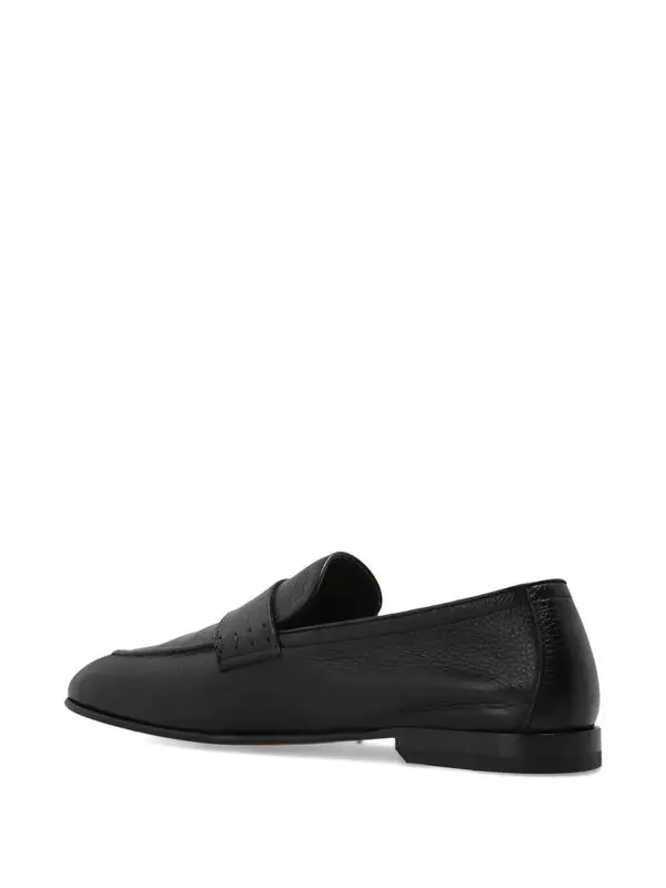 Bally Grainy Leather Loafers