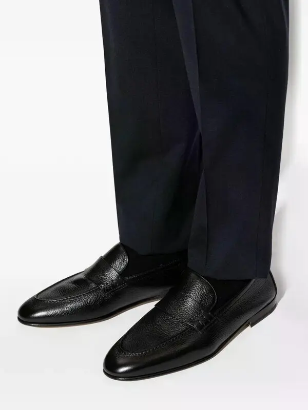 Bally Grainy Leather Loafers