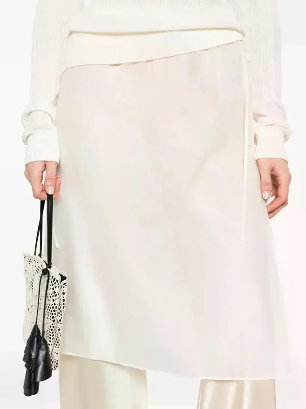 DUNST Midi Skirt With Drawstring