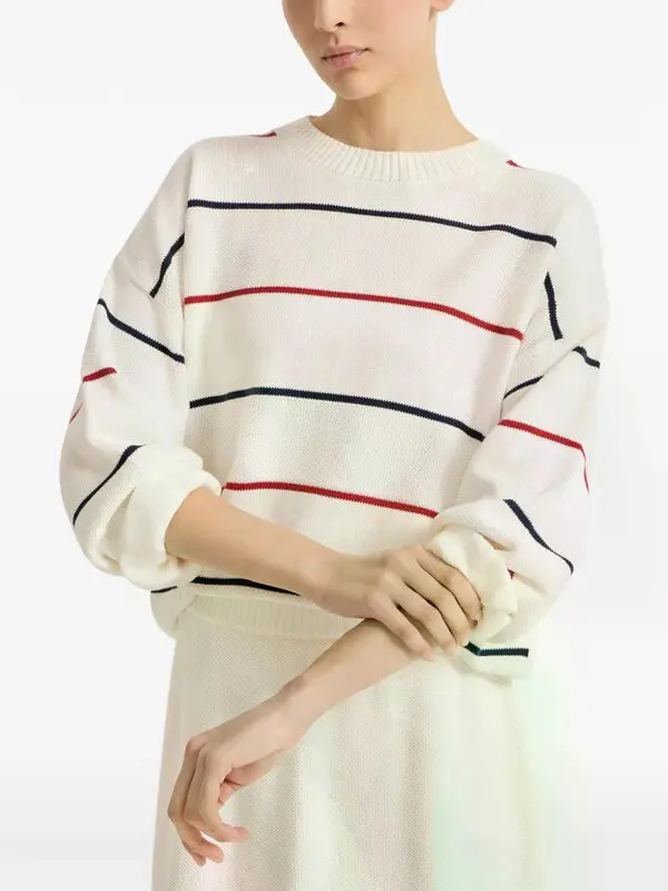 Brunello Cucinelli Striped Cotton Sweater