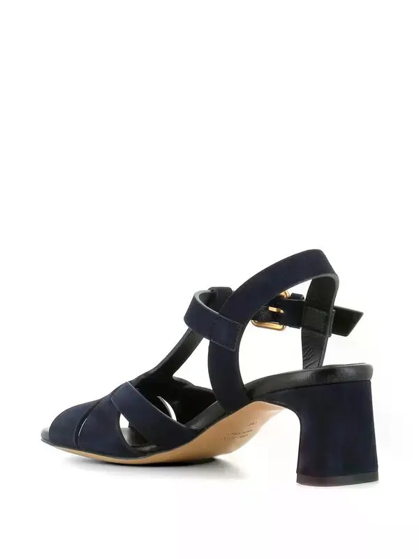 TASSINARI Buckled Suede Sandals - Blue