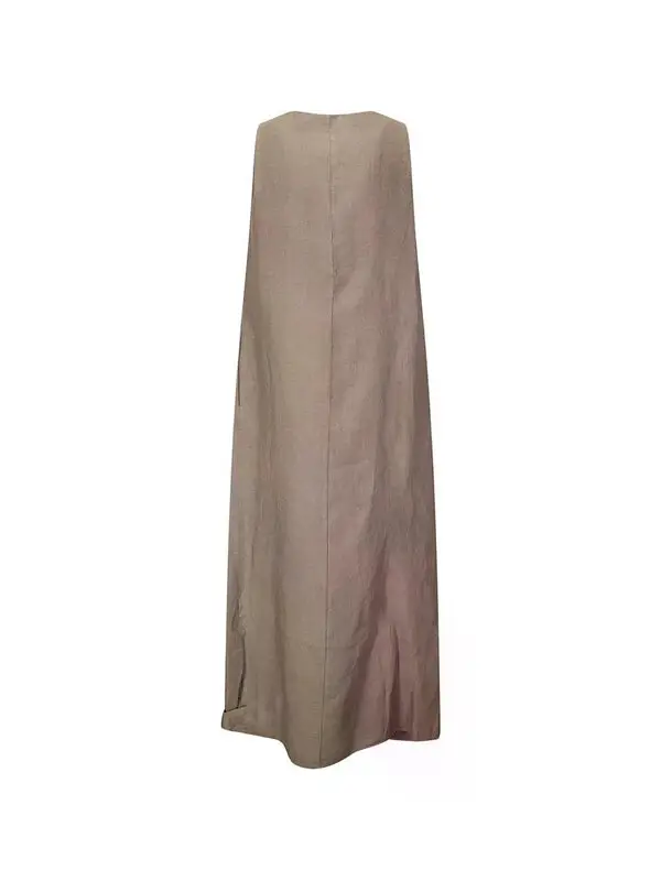 M.S.M. Sleeveless V-neck A-line Dress