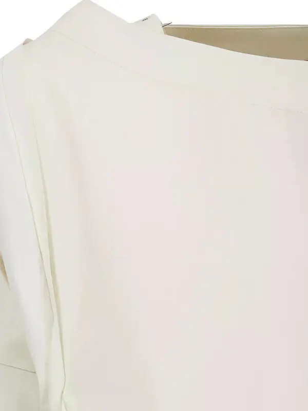 M.S.M. Asymmetric Pleated Blouse