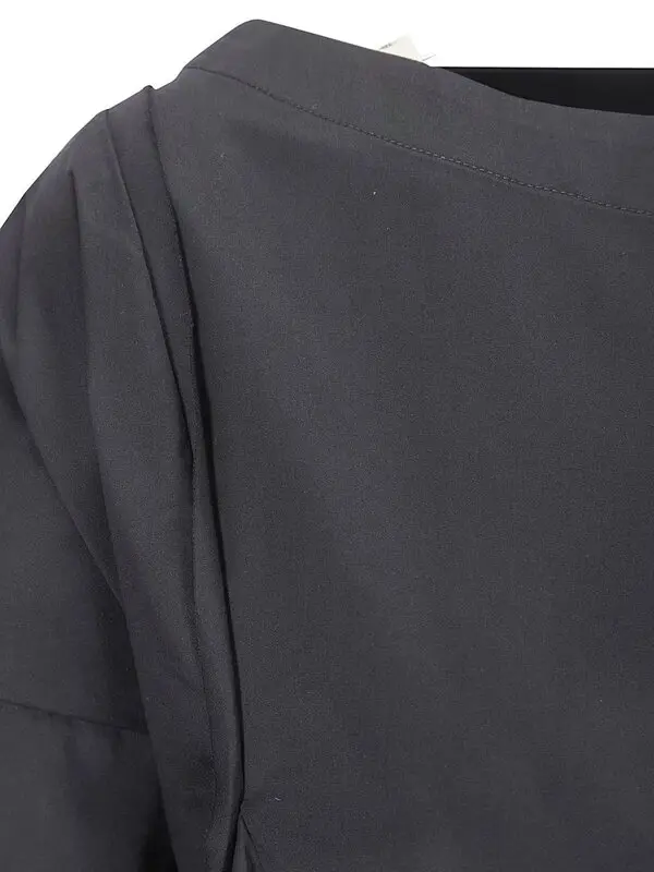 M.S.M. Asymmetric Pleated Blouse