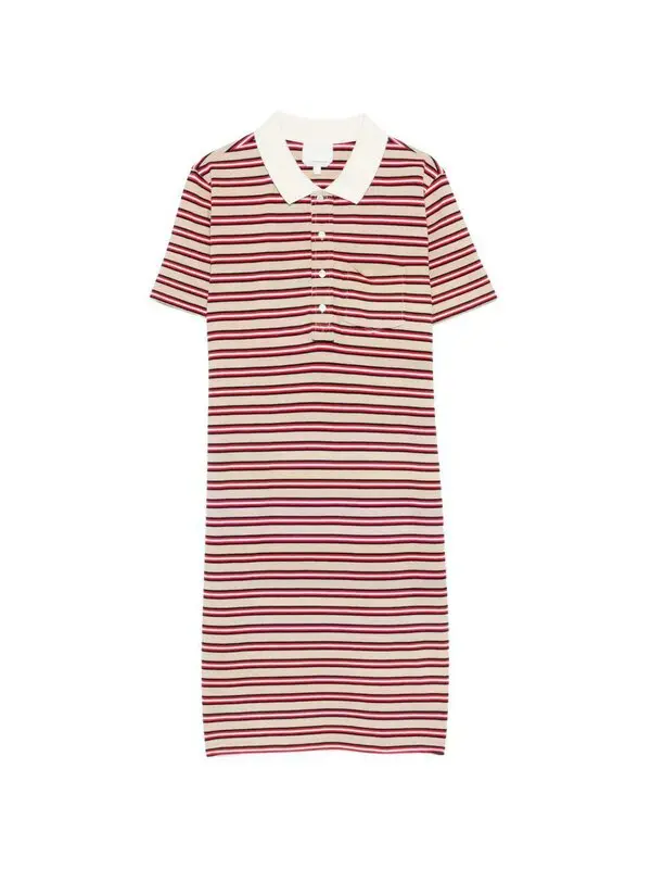 A.p.c. Striped Mini Dress - Neutrals