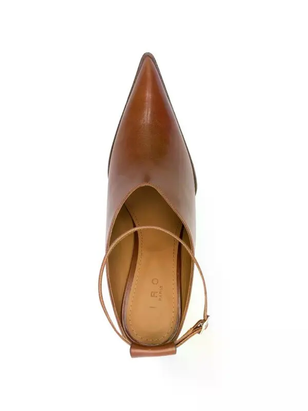 IRO PARIS Ankle-strap Wedge Pumps - Brown