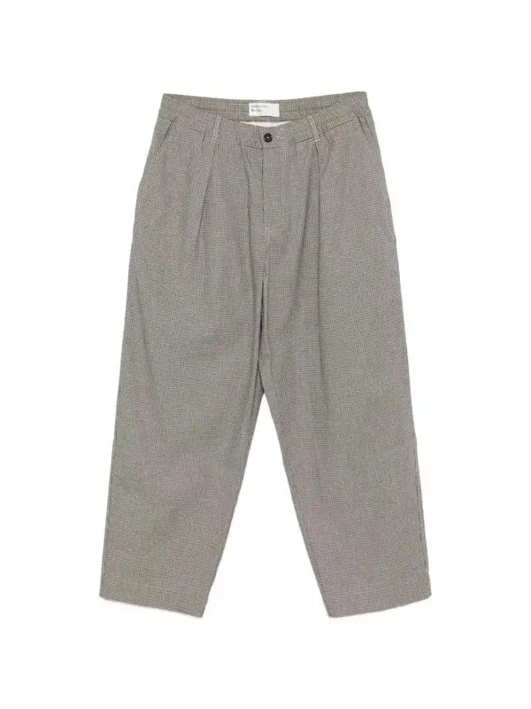 Universal Works Lucas Checked Pleat Trousers