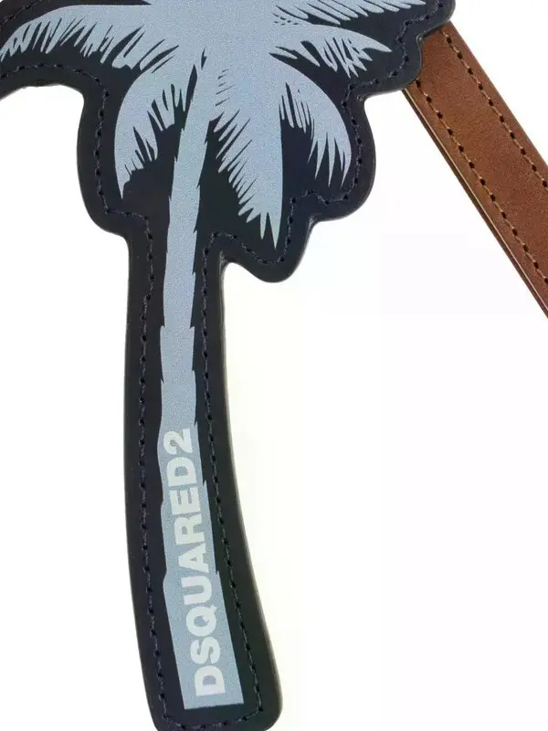 Dsquared2 Palm-tree Leather Keyring