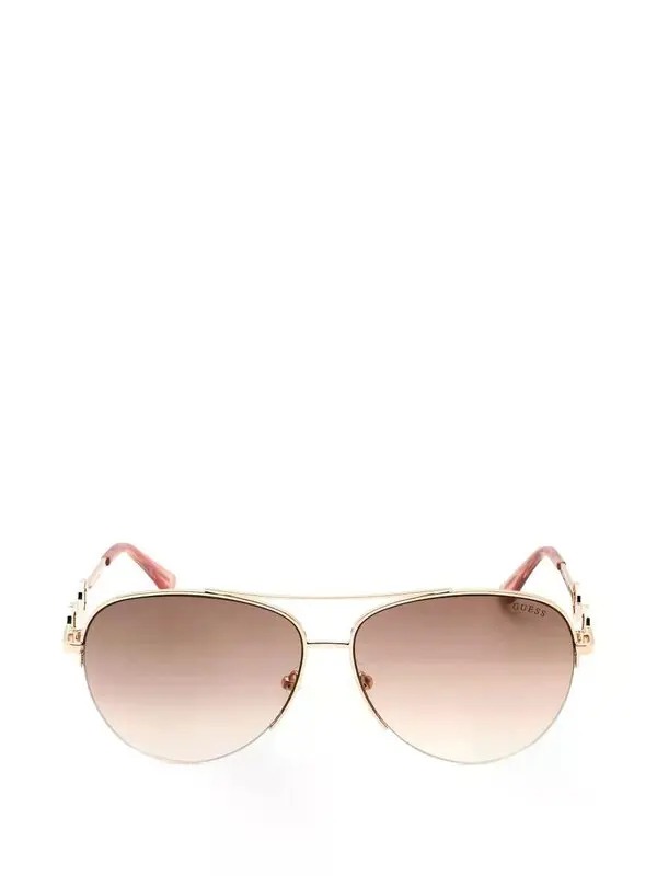 Guess Embellished Pilot Sunglasses