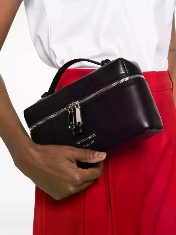 Emporio Armani Zip-around Tote Bag - Black