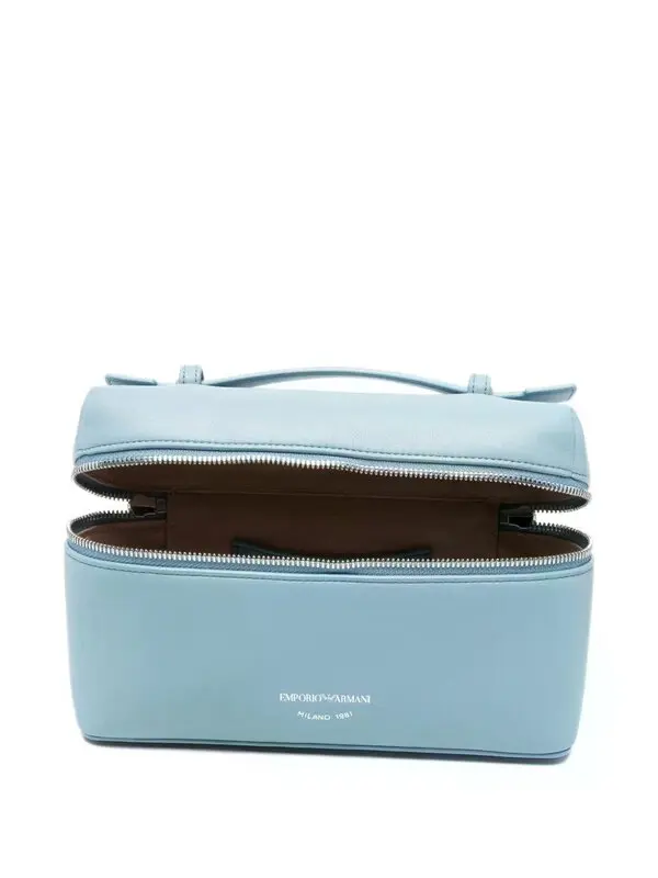 Emporio Armani Mini Leather Tote - Blue