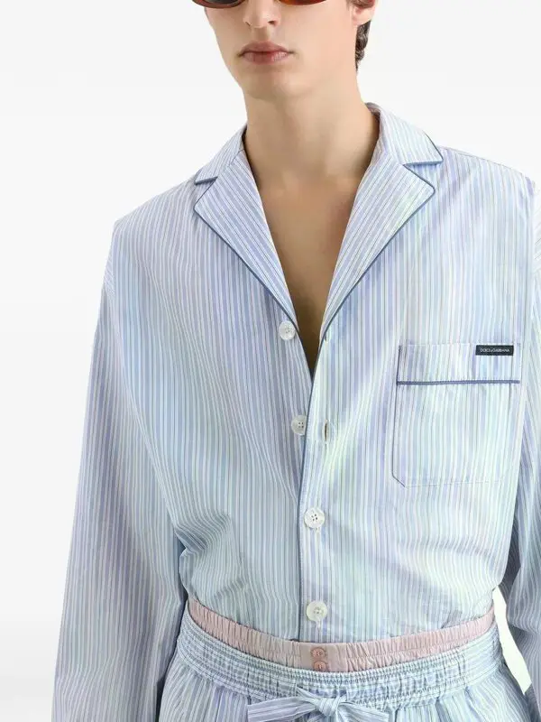 Dolce & Gabbana Striped Piped Shirt
