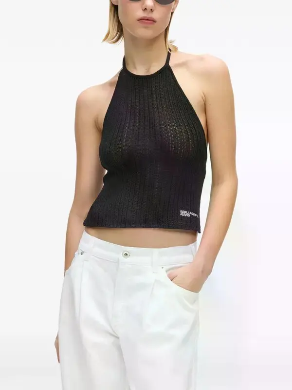 Karl Lagerfeld Sleeveless Top - Black