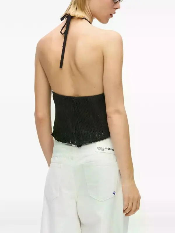 Karl Lagerfeld Sleeveless Top - Black