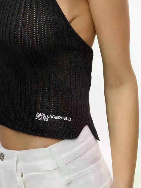 Karl Lagerfeld Sleeveless Top - Black