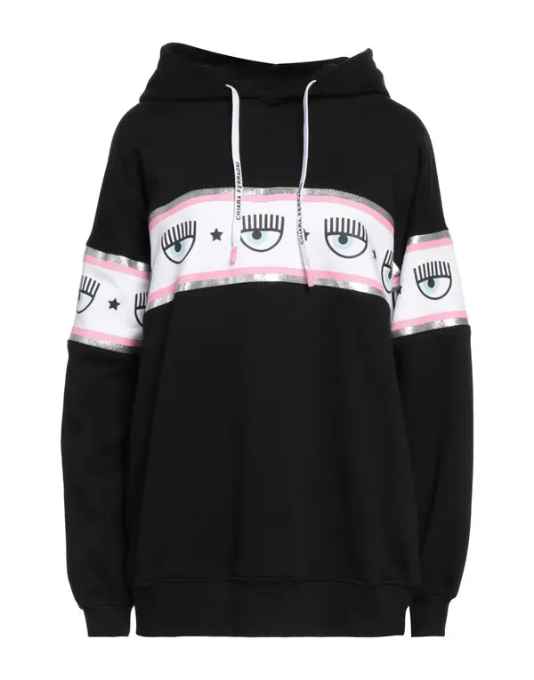 CHIARA FERRAGNI Sweatshirt In Light Cotton - Black