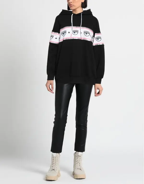 CHIARA FERRAGNI Sweatshirt In Light Cotton - Black