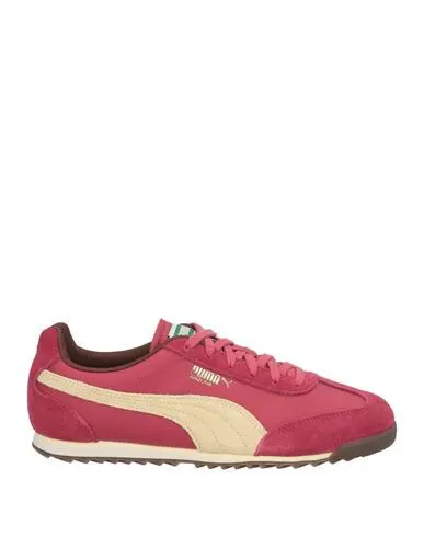 PUMA Sneakers Burgundy Size Leather, Textile Fibers - Red