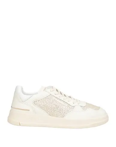 GHOUD VENICE Sneakers Ivory Size Leather, Textile Fibers - White
