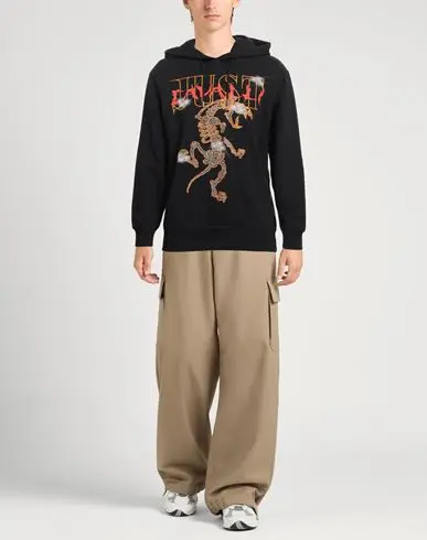 Just Cavalli Hooded Sweatshirt With Appliqués And Print