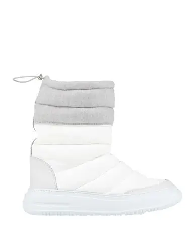Eleventy Boot Size Leather, Textile Fibers - White