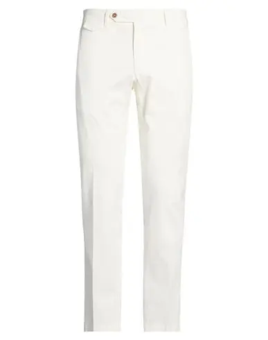 PAOLONI Pants Dark Size Cotton, Elastane - White