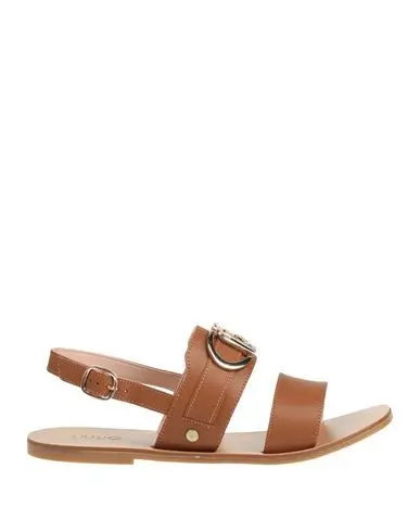 LIU •JO Calfskin Sandals - Brown