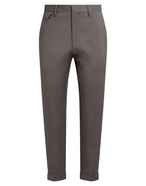 LOW BRAND Tapered Virgin Wool Pants - Grey