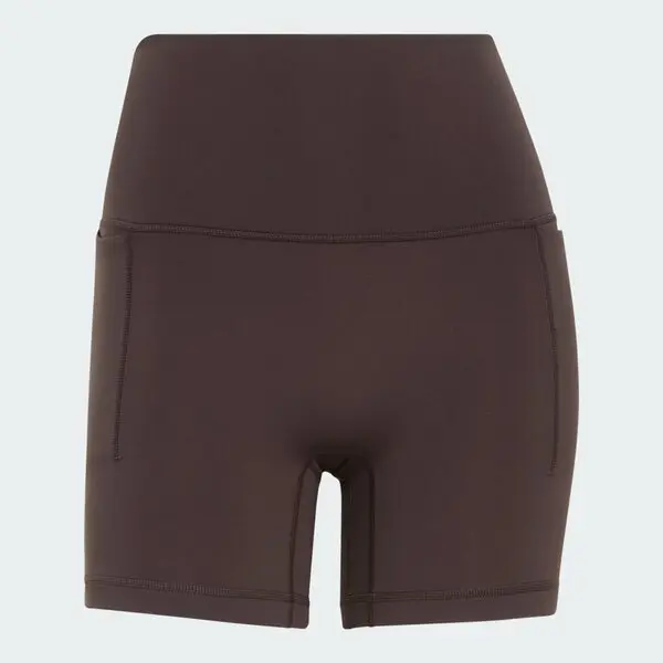 Adidas 3 Stripes Studio All Me Booty Short Leggings - Aurora Coffee