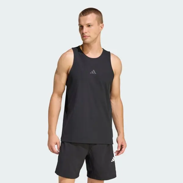 Adidas Puremotion Ribbed Tank - Black