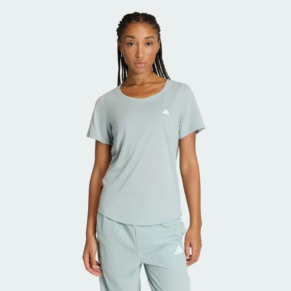 Adidas Workout Essentials Scoop Neck T-shirt - Wonder Sage